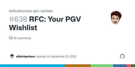 Rfc Your Pgv Wishlist · Issue 638 · Bufbuildprotoc Gen Validate · Github