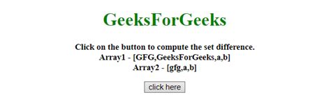 Calculer La Différence Densemble à Laide De Arrayx Javascript Stacklima