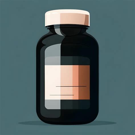 Premium Ai Image Vitamins Bottle Mockup