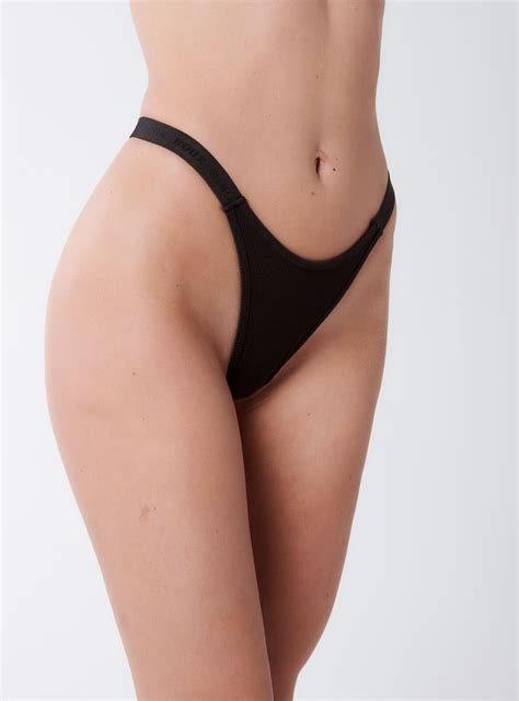 Amiee Ribbed High Leg Thong Boux Avenue Usa