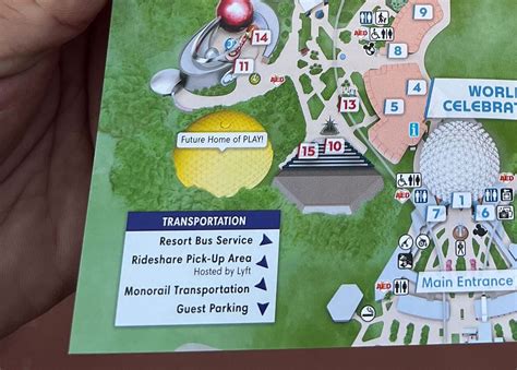 Canceled Or Delayed Play Pavilion Still Listed On Epcot 40th Anniversary Map Wdw News Today