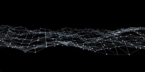 Premium Photo Abstract Blue Digital Plexus Connection Dots Technology Isolated Background