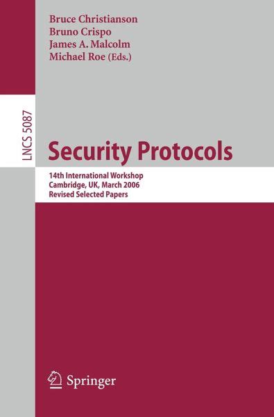 Security Protocols Fachbuch Bücherde