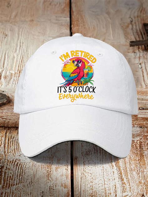 Unisex Resort Hawaiian Design Print Hat Trendsoutfits
