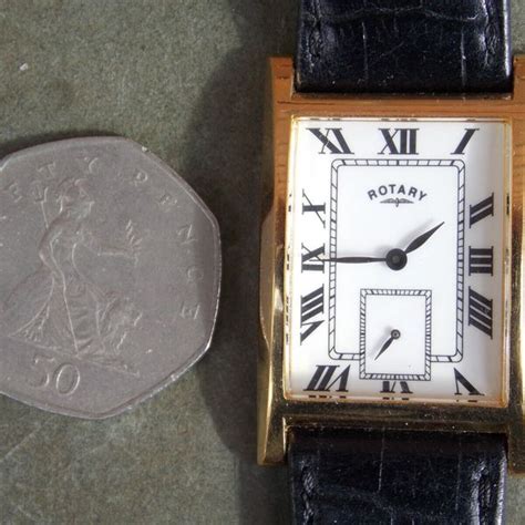Gents Rotary Tank Watch In Gwo Ref 10380 Watchcharts Marketplace