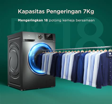 Jual Tcl Mesin Cuci Front Loading Washer Dryer 10 5 Kg 100 Kering Bakteri Hilang 99 16