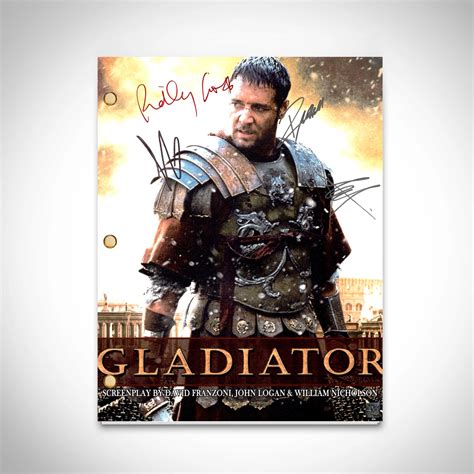 Gladiator 2000 Script Limited Signature Edition Rare T