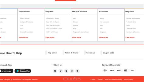 انشاء موقع الكتروني e commerce باستخدام html css javascript خمسات