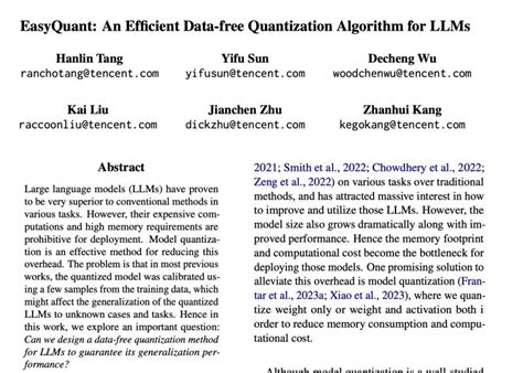 ahsen khaliq on linkedin easyquant an efficient data free quantization algorithm for llms large…