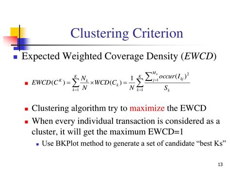 ppt efficiently clustering transactional data with weighted coverage density powerpoint