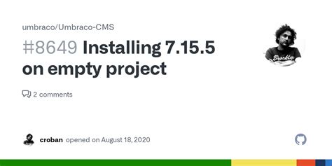 Installing 7155 On Empty Project · Issue 8649 · Umbracoumbraco Cms