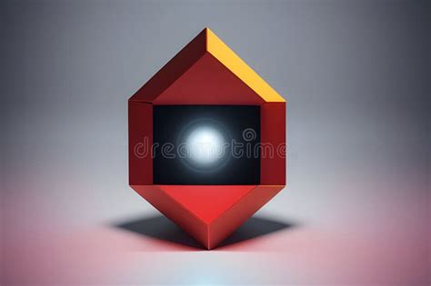 Abstract 3d Rendering Of Geometric Shapes Composition With Squares Stock Illustration