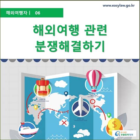 카드뉴스 해외여행자 해외여행 관련 분쟁은 어떻게 해결하나요 찾기쉬운 생활법령정보