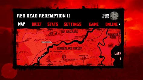 The IN GAME MENU SYSTEM In Red Dead Redemption 2 RDR2 Gameplay Menu CONCEPT YouTube