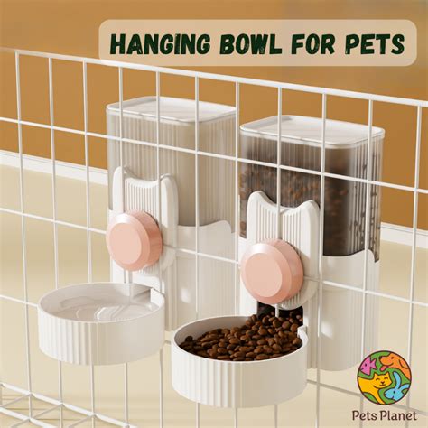 Pet Food Bowl Pet Hanging Bowl Cage Feeder Bowls Water Food