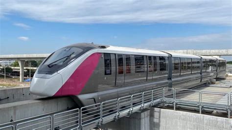 รถไฟฟ้าสีเหลืองจ่อเปิดฟรี พ ค นี้ “สีชมพู”เปิดส ค บีทีเอสเป๋าตุงรับอุดหนุนค่าโยธาปีละ 4 7 พัน