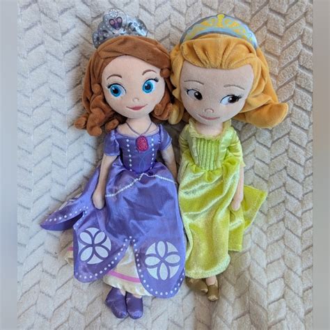 Toys Disney Store Princess Sofia The First And Amber Plush Dolls Set