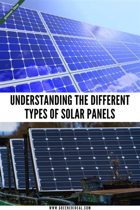 Understanding The Different Types Of Solar Panels Artofit