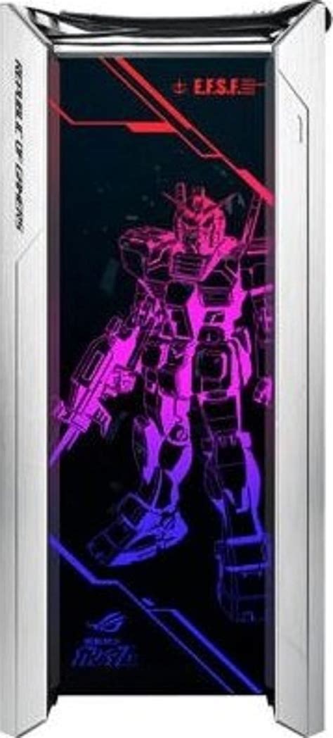 Asus Rog Strix Helios Gundam Edition Rgb Atxeatx Mid Tower Gaming Case