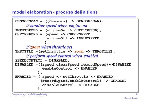 concurrency model based design1 ©magee kramer chapter 8 model based