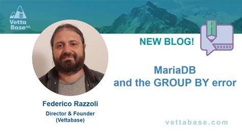 Mariadb And The Group By Error Vettabase
