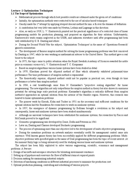 Introduction To Optimization Techniques Pdf Mathematical Optimization Linear Programming