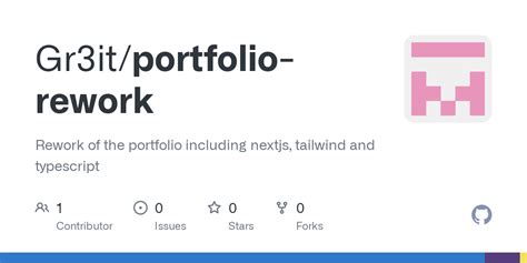 Github Gr3itportfolio Rework Rework Of The Portfolio Including