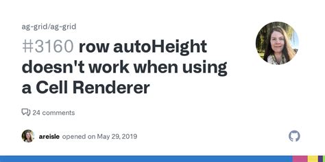 Row Autoheight Doesn T Work When Using A Cell Renderer Issue Ag Grid Ag Grid Github