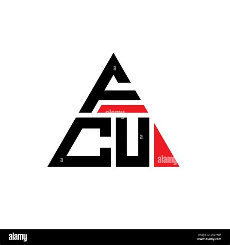 Fcu Triangle Letter Logo Design With Triangle Shape Fcu Triangle Logo Design Monogram Fcu