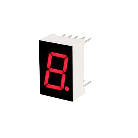 056 Inch Red 1 Digit 7 Segment Led Display 10pin Darkoct02