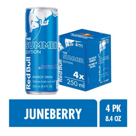 Red Bull Sea Blue Edition Juneberry Energy Drink Multipack Cans 4 Pk