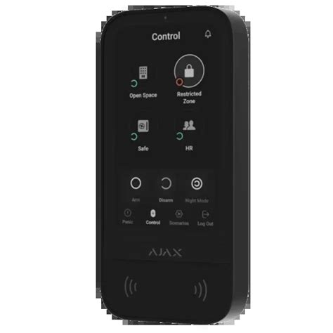 Ajax KeyPad TouchScreen 8PD White Prana Vision