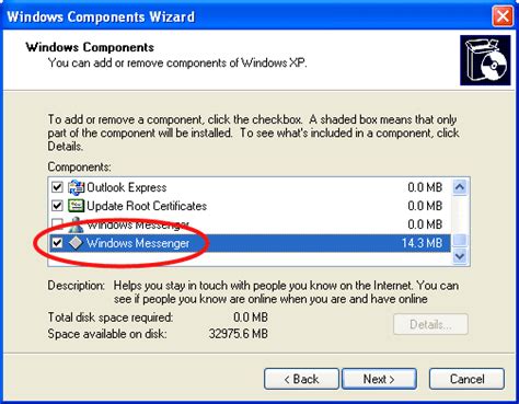 Uninstall Windows Xp Components Not Listed In Addremove Programs
