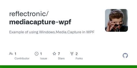 github reflectronic mediacapture wpf example of using windows media capture in wpf