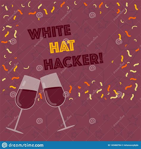 Handwriting Text Writing White Hat Hacker Concept Meaning Computer Security Expert Specialist