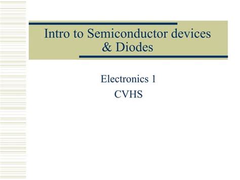 Semiconductors Ppt Chemistry Science