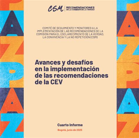 Iv Informe Del Comité De Seguimiento Y Monitoreo De Las Recomendaciones