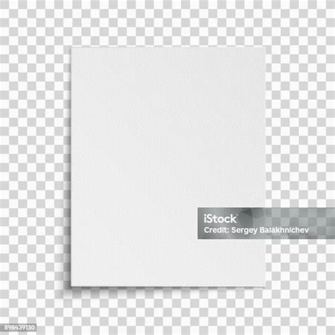 투명 한 배경에 고립 된 종이의 현실적인 수직 백색 시트 그리드 패턴입니다 프로젝트를 위한 템플릿입니다 벡터 일러스트 레이 션