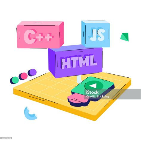 Programming Languages Stock Illustration Download Image Now Flat