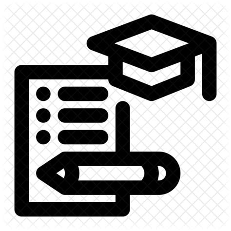 Curriculum Icon Download In Line Style
