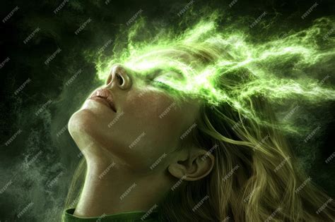 Cognitive Modulation Neuroplasticity And Cognitive Dissonance Portrait Of A Woman With Glowing