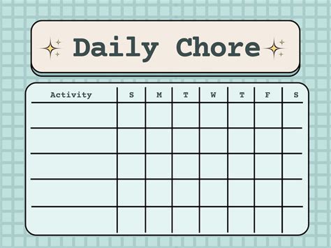 Free Customizable Chore Chart Templates To Print Canva