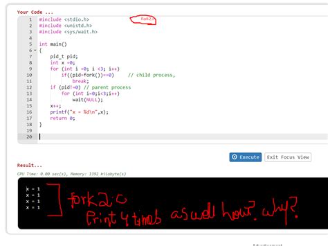 Solved Two Questions Regarding Operating Systems Fork Code