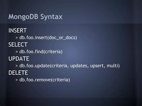 Mongodb Nosql And All Of Its Awesomeness Ppt
