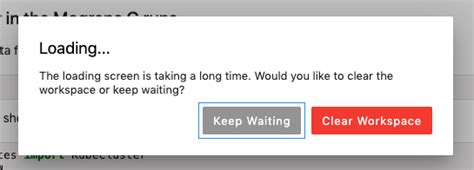 Workspace Loading Hang · Issue 59 · Pangeo Datapangeo Binder · Github