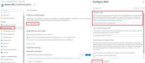 azure ad with microsoft graph setup