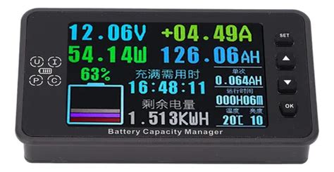Monitor De Bateria Tela Colorida De 35 Polegadas Multifun Frete Grátis