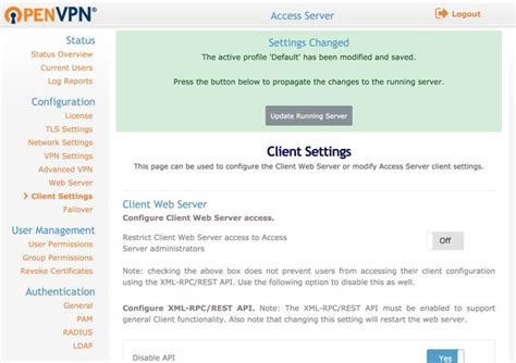 Manage Openvpn With Openvpn Access Server Linode Docs