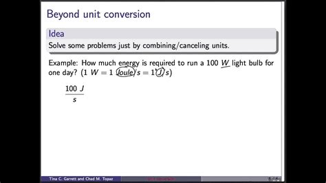Unit Conversion Youtube