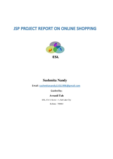 Doc Jsp Project Report On Online Shopping